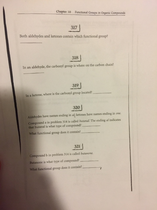 Solved Functional Groups in Organic Compounds Functional | Chegg.com