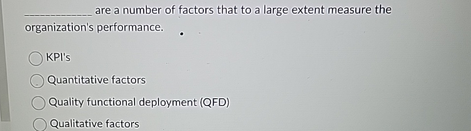 Solved are a number of factors that to a large extent | Chegg.com