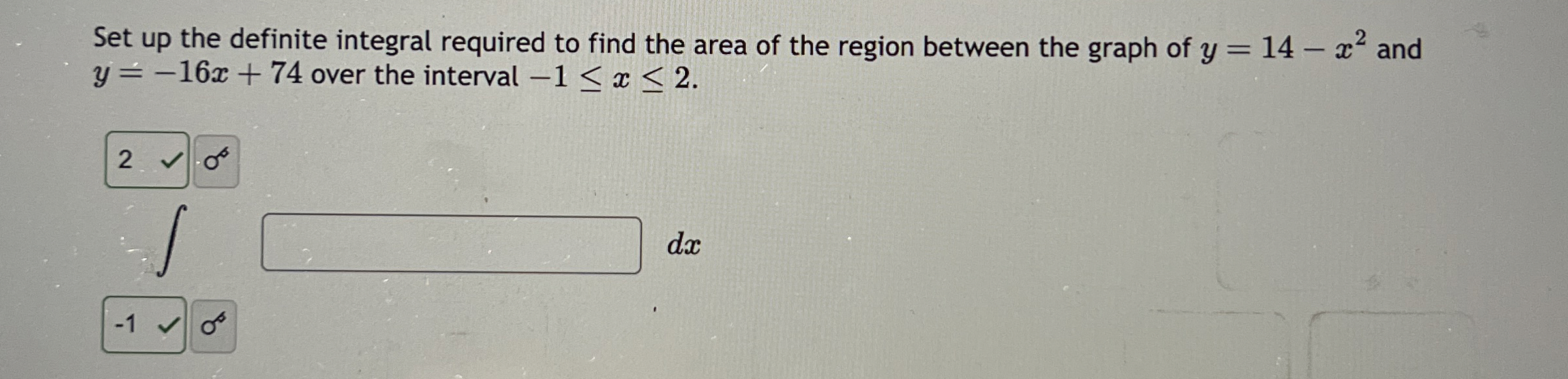 Solved Set up the definite integral required to find the | Chegg.com