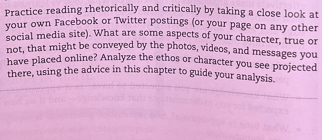 Solved Practice reading rhetorically and critically by | Chegg.com