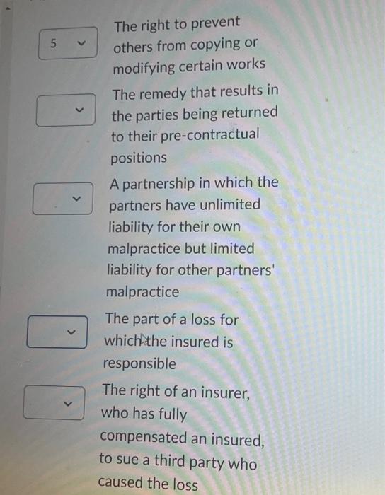 The right to prevent others from copying or modifying | Chegg.com