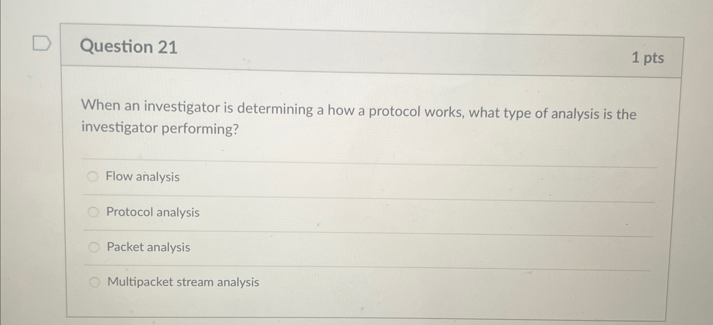 Solved Question 211 ﻿ptsWhen an investigator is determining | Chegg.com