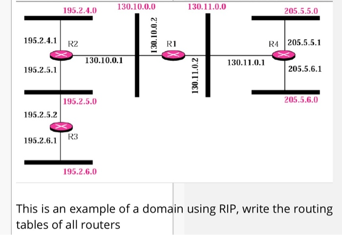 Solved 195.2.4.0 130.10.0.0 130.11.0.0 205.5.5.0 130.10.0.2 | Chegg.com