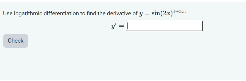 Solved Use logarithmic differentiation to find the | Chegg.com