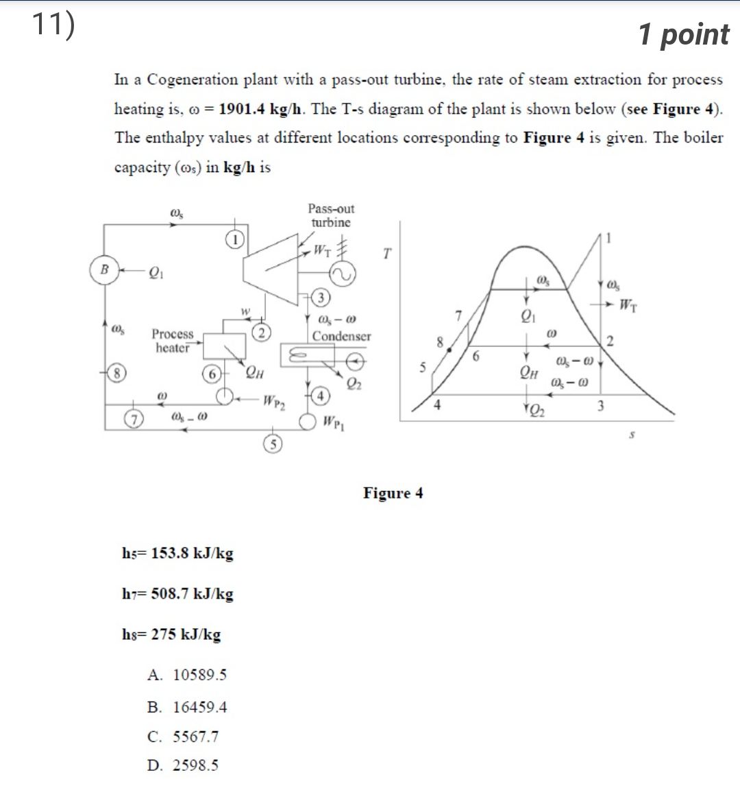 Solved For a Trilateral flash cycle (shown in Figure 3), the | Chegg.com