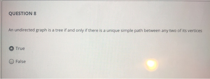 Solved QUESTIONS An undirected graph is a tree if and only | Chegg.com