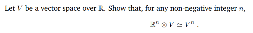 Solved Let V ﻿be a vector space over R. ﻿Show that, for any | Chegg.com