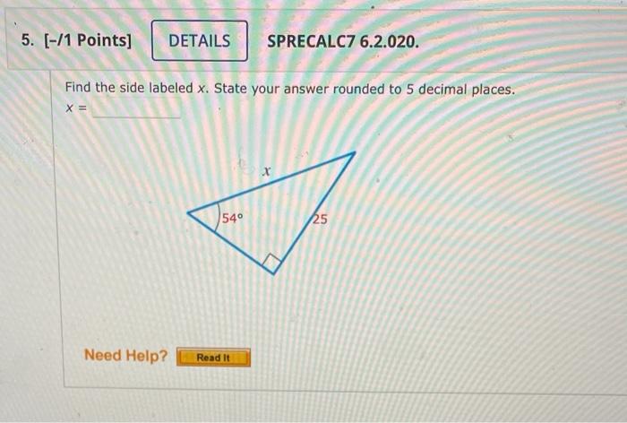 [Solved]: Find the exact values of the six trigonometric ra