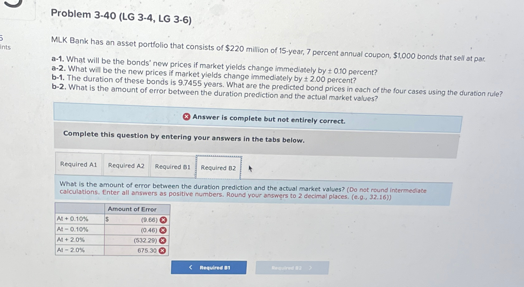 Solved Problem 3-40 (LG 3-4, ﻿LG 3-6)MLK Bank has an asset | Chegg.com