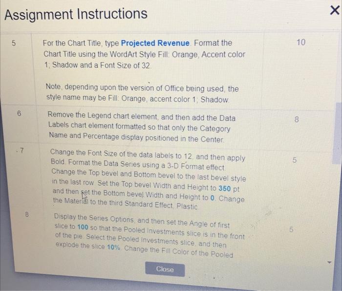 Assignment Instructions Use arrow keys to scroll the | Chegg.com