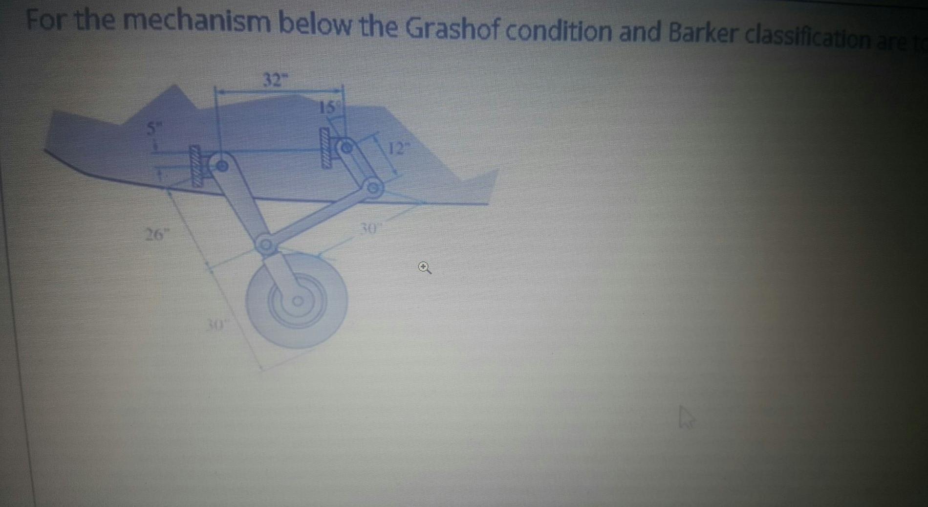 Solved For the mechanism below the Grashof condition and | Chegg.com