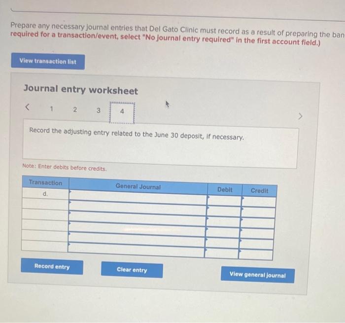 Solved prepare any necessary journal entries that Del Gato | Chegg.com