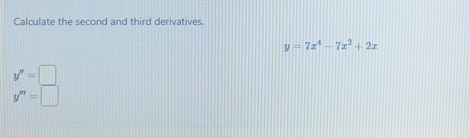 Solved Calculate the second and third | Chegg.com