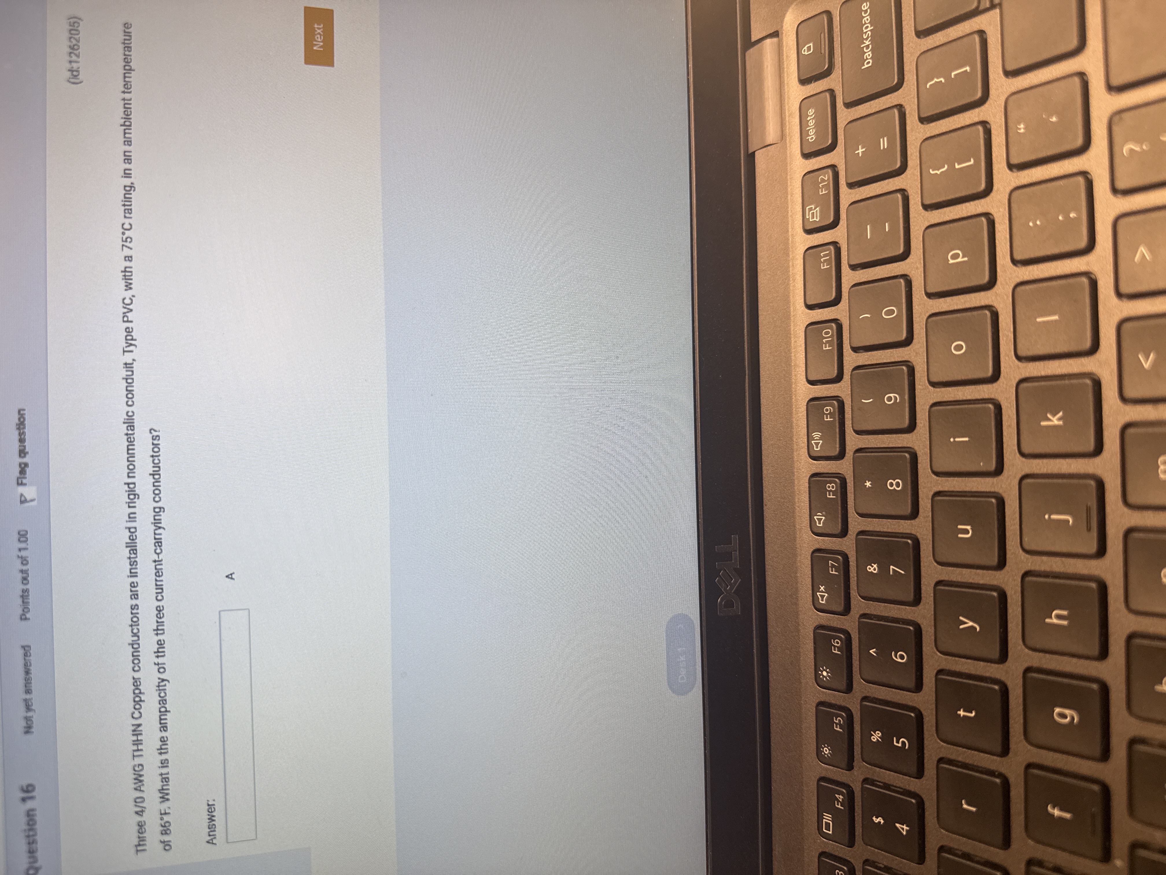 Solved Question 16 ﻿Not yet answered Points out of 1.00 | Chegg.com