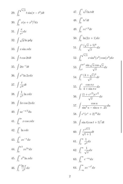 Solved Math 122 - Gateway Exam Sample Problems In COS 15. | Chegg.com