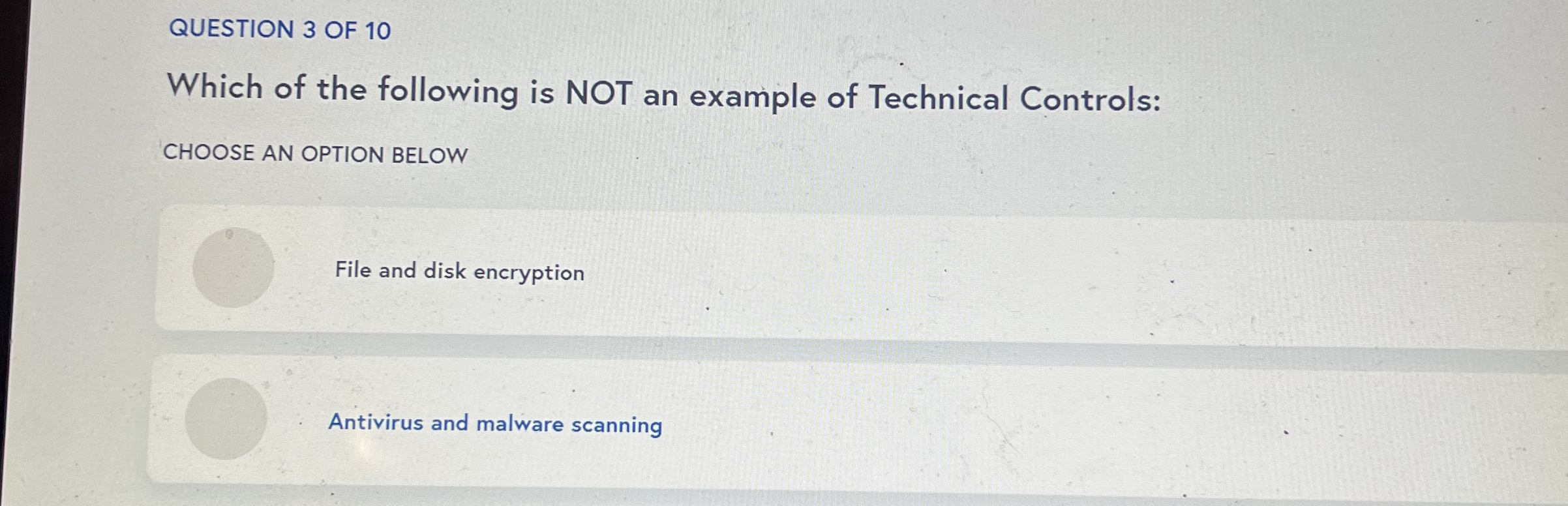 Solved QUESTION 3 ﻿OF 10Which of the following is NOT an | Chegg.com