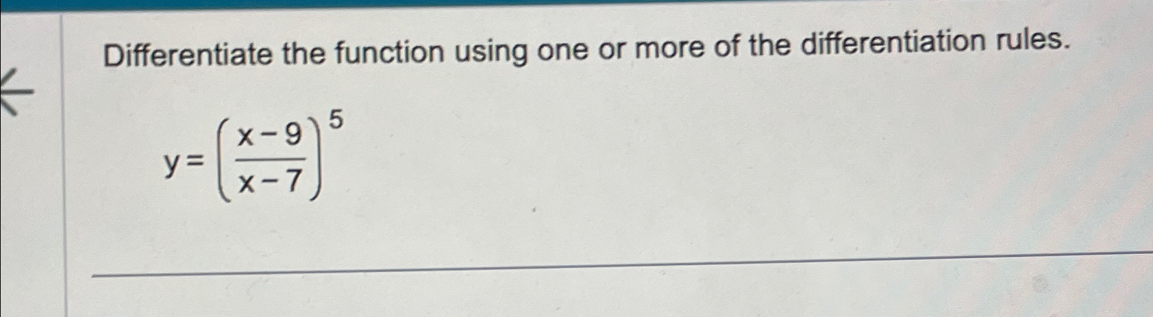 Solved Differentiate the function using one or more of the | Chegg.com