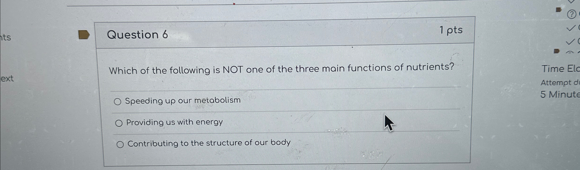 Solved Question 61 ﻿ptsWhich of the following is NOT one of | Chegg.com