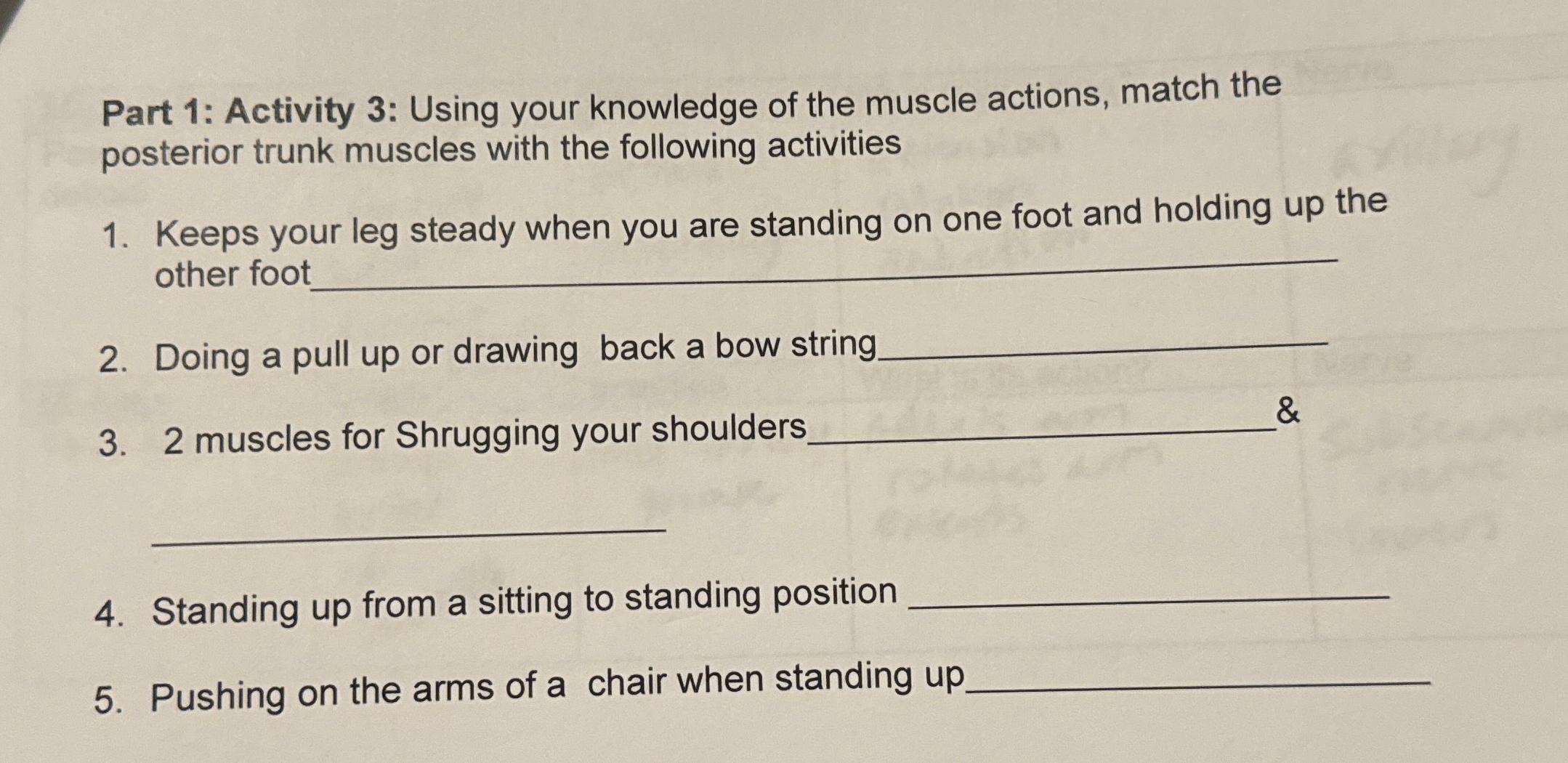 Solved Part 1: Activity 3: Using your knowledge of the | Chegg.com