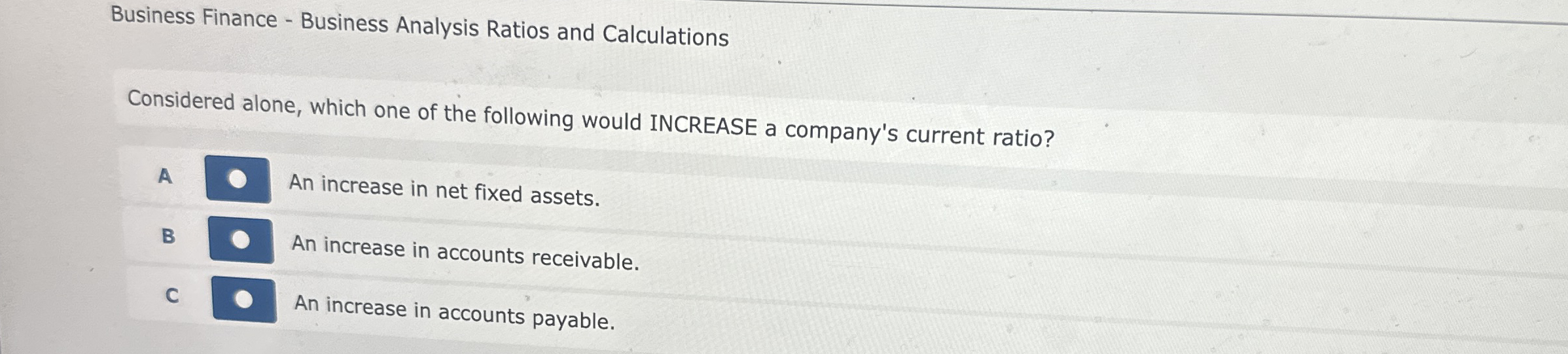Business Finance - ﻿Business Analysis Ratios and | Chegg.com