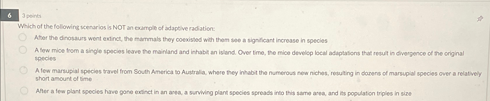 Solved 63 ﻿pointsWhich of the following scenarios is NOT an | Chegg.com