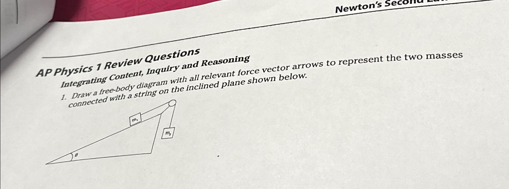 Solved Newton'sAP Physics 1 ﻿Review QuestionsIntegrating | Chegg.com