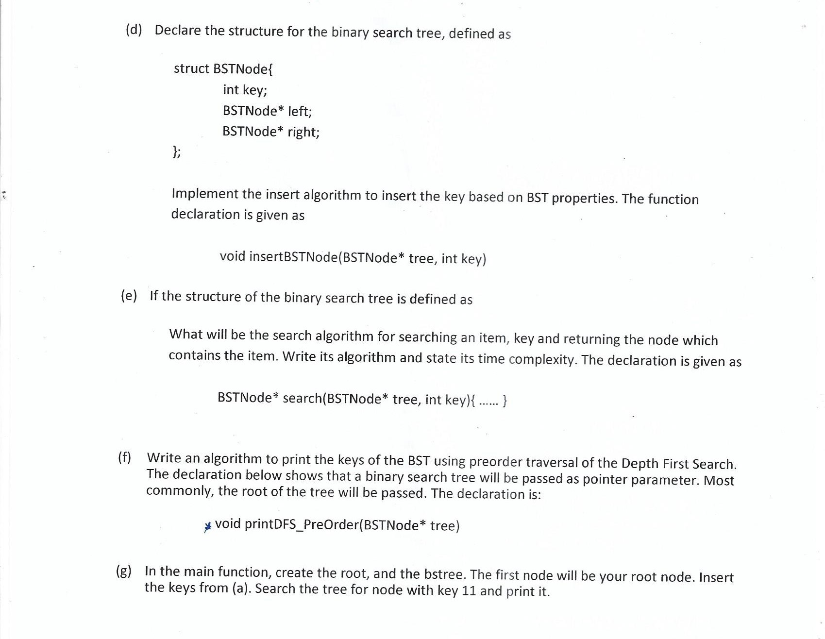 Solved NB: Use C++ ﻿coding(d) ﻿Declare the structure for the | Chegg.com