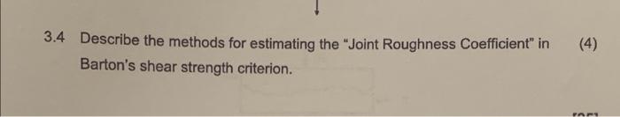 Solved 3.4 Describe the methods for estimating the "Joint | Chegg.com