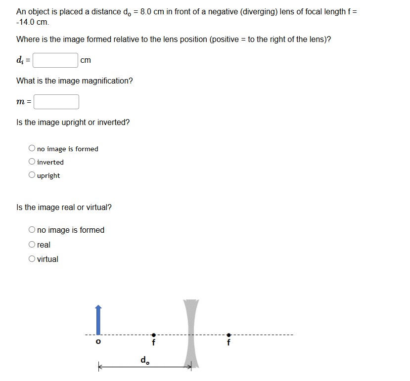 Solved An object is placed a distance | Chegg.com