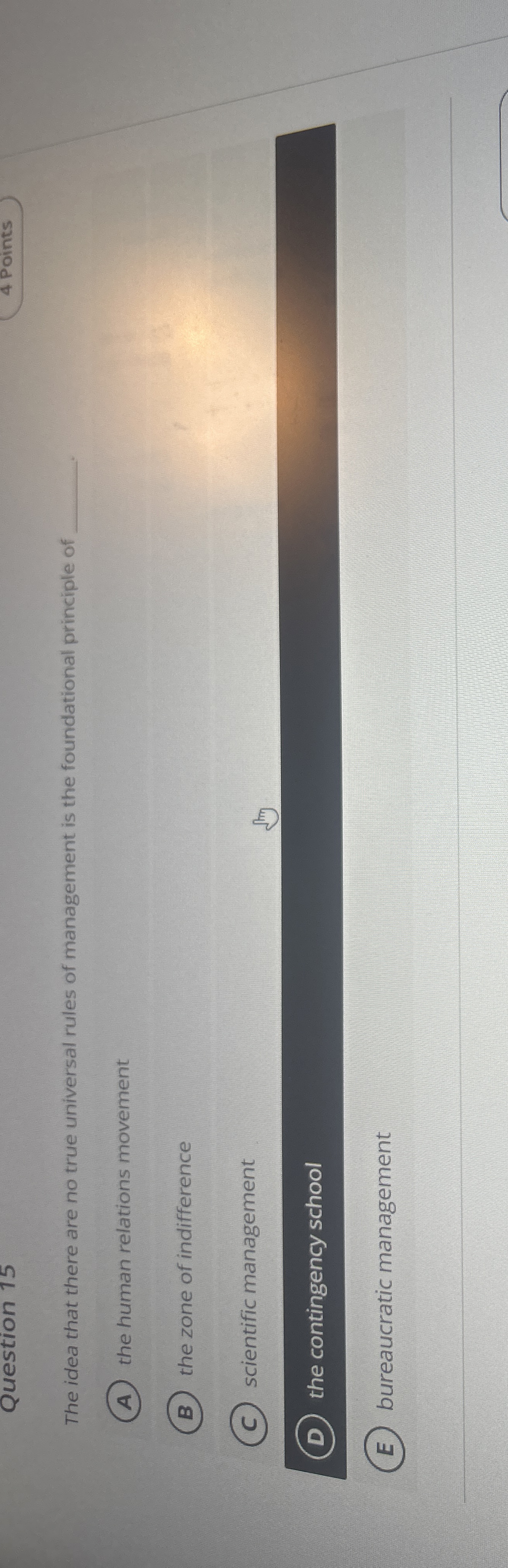 Solved Question 15The idea that there are no true universal | Chegg.com