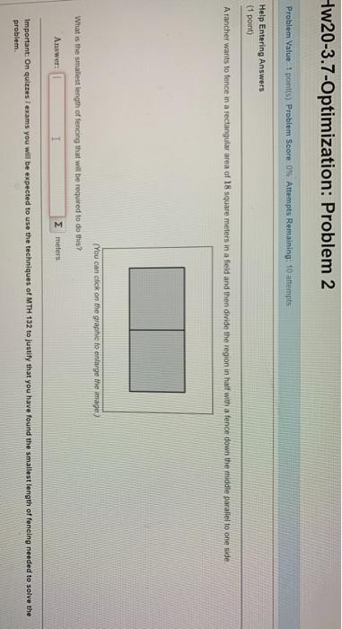 Solved Hw20-3.7-Optimization: Problem 2 Problem Value 1 | Chegg.com