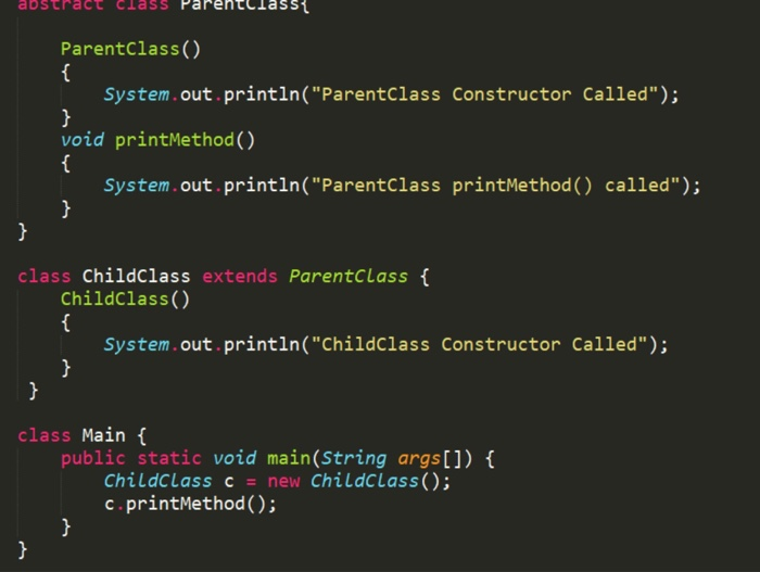 Solved Can Abstract Classes Have Constructors Why Or Why 