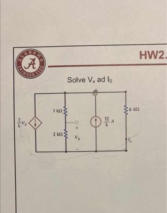 Solved B N TIDE www 1 ΚΩ 2 km; Solve Vx ad lo ww Vx A ww | Chegg.com Solved B N TIDE www 1 ΚΩ 2 km; Solve Vx ad lo ww Vx A ww | Chegg.com