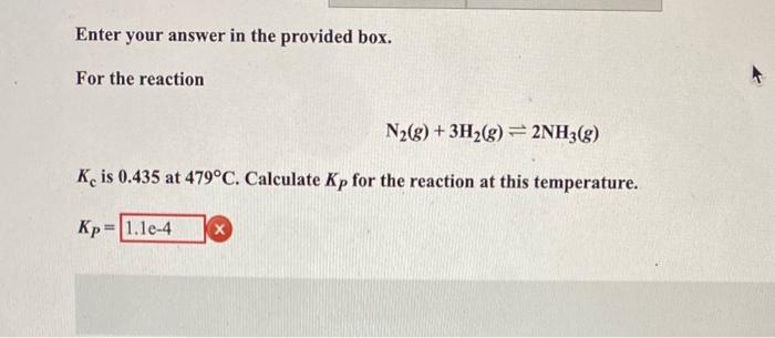 Solved Enter your answer in the provided box. For the | Chegg.com