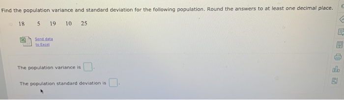 Solved Find the population variance and standard deviation | Chegg.com