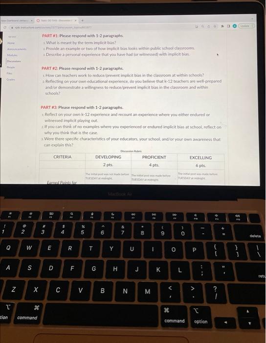 PART al: Please respond with 1-2 paragraphs. 1. What | Chegg.com