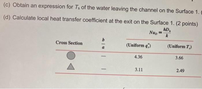 Solved Problem 7. Consider water flow through a triangular | Chegg.com