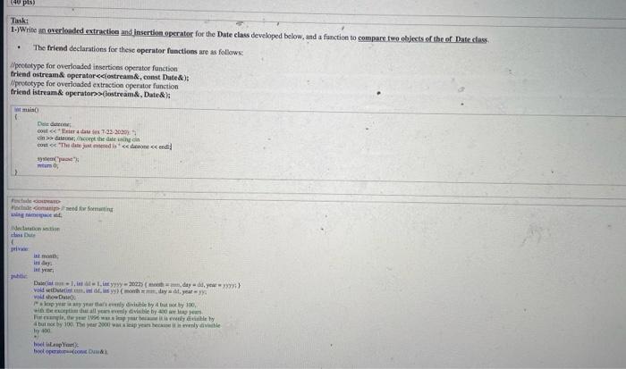 Solved Taske 1.)Write s on overloaded eatrection and | Chegg.com