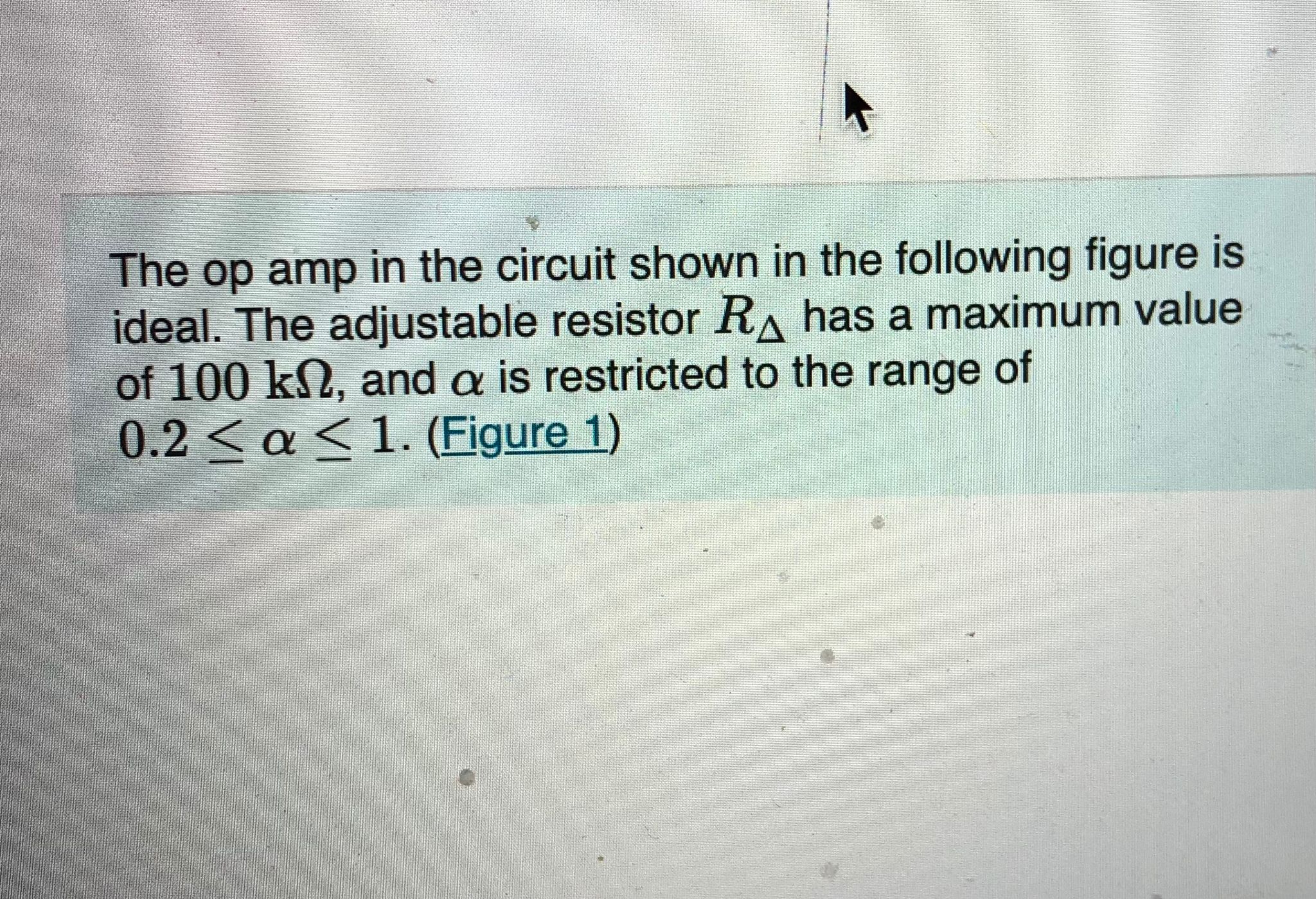 Solved Calculate minimum value of vo ﻿if vg=39.5mV.Express | Chegg.com