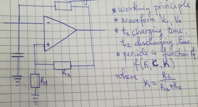 Solved solve the square wave generation circuit to show the | Chegg.com