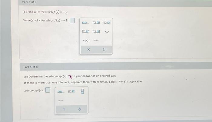 Solved Use the graph of y=f(x) to answer the following. Part | Chegg.com