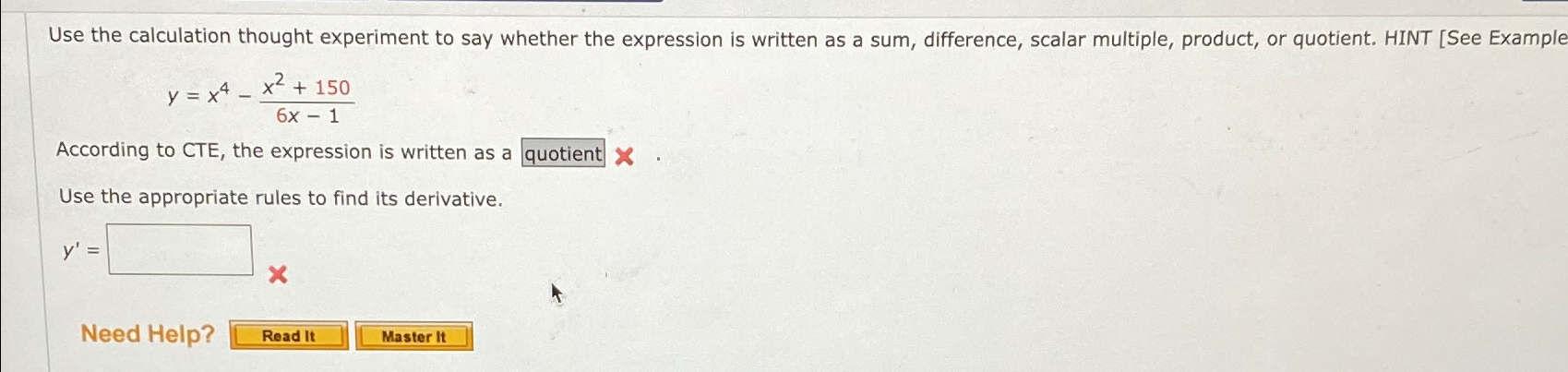 Solved Use the calculation thought experiment to say whether | Chegg.com