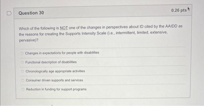 Solved Which of the following is NOT one of the changes in | Chegg.com