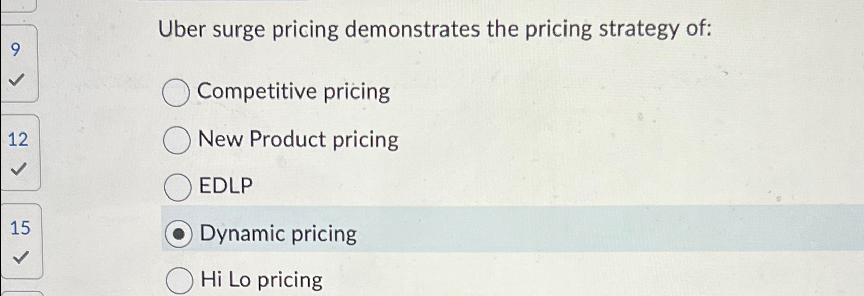 Solved Uber surge pricing demonstrates the pricing strategy | Chegg.com