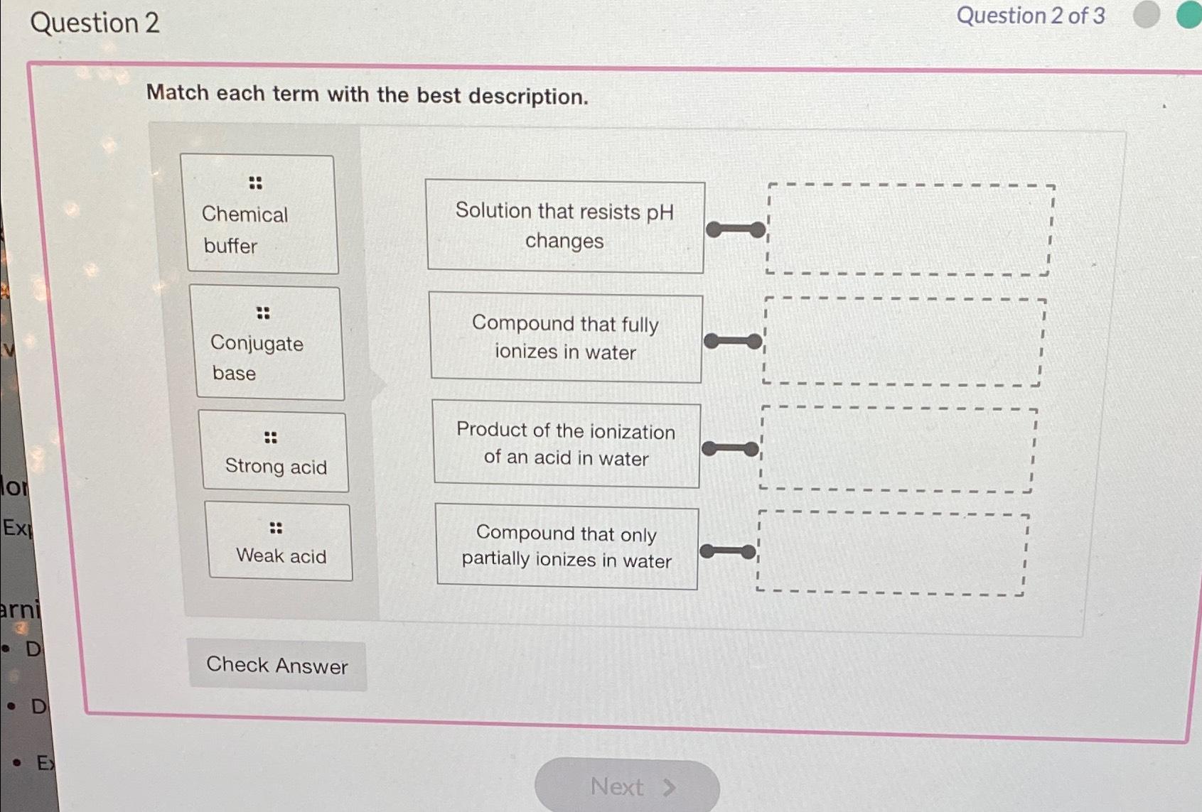 Solved Question 2Question 2 ﻿of 3Match each term with the | Chegg.com