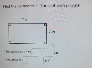 Solved Find the perimeter and area of each polygon.The | Chegg.com