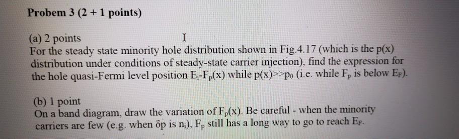 Solved Probem 3 (2 + 1 points) (a) 2 points I For the steady | Chegg.com