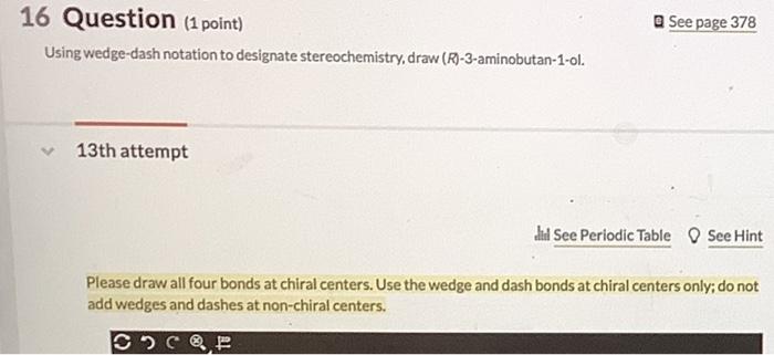 Solved 16 Question (1 point) Using wedge-dash notation to | Chegg.com