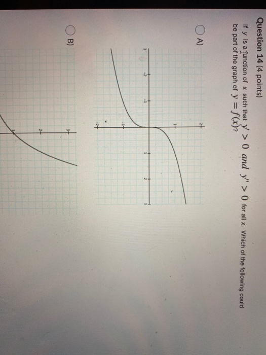 Solved Question 14 (4 points) If y is a function of x such | Chegg.com