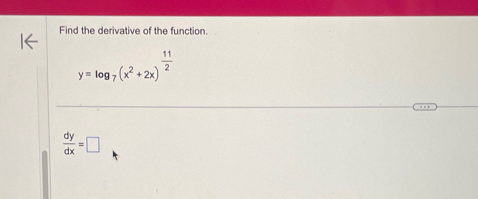 Solved Find the derivative of the | Chegg.com